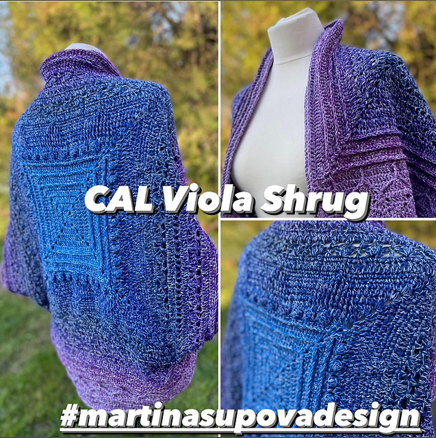 Ravelry: CAL Viola Shrug pattern by Martina Supova