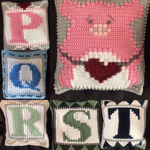 Ravelry: PQRST pillows pattern by Jody Pyott