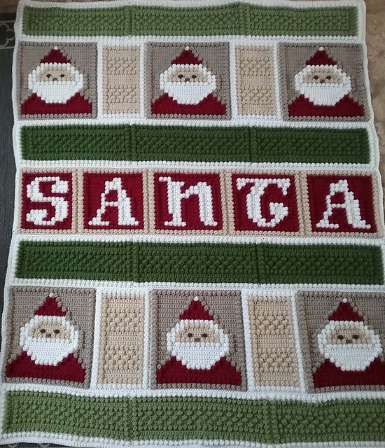 Ravelry: Santa blanket pattern by Jody Pyott