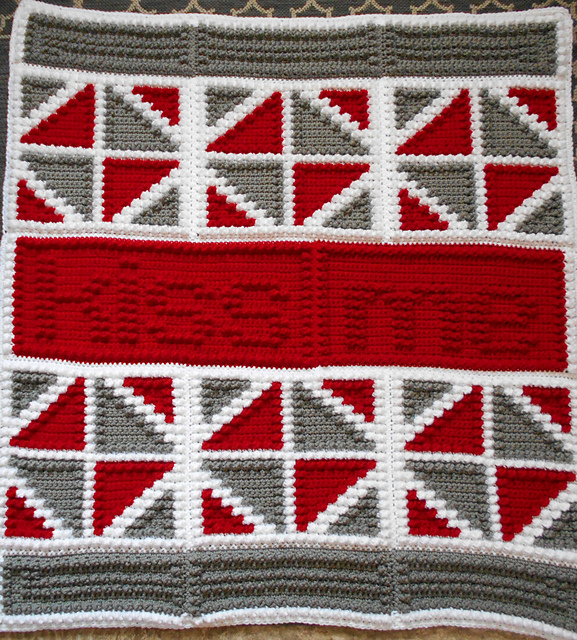 Ravelry: Kiss me blanket pattern by Jody Pyott