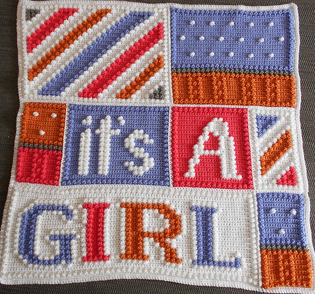 Ravelry: Gender Reveal blanket pattern by Jody Pyott