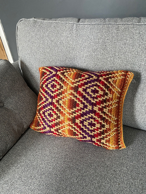 Ravelry: Global Pathways Cushion pattern by Concrete Gems