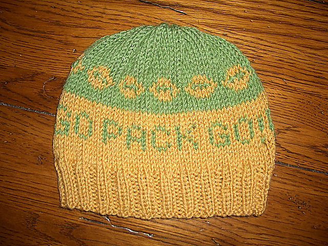 Ravelry: Go Pack Go! Hat pattern by Corina Cook
