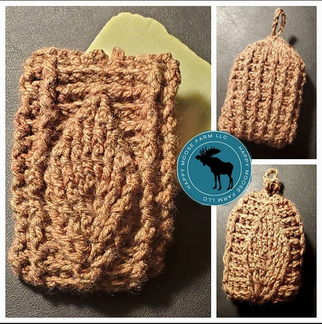 Ravelry: Leaf Soap Saver Bag pattern by Corina Conway