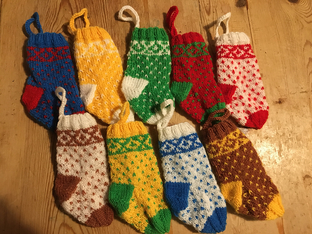 Ravelry: Mini Christmas stockings pattern by Sarah Murray - Cornish ...