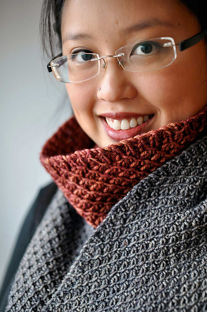 Ravelry: Cross Stitch Cowls pattern by Laura Chau