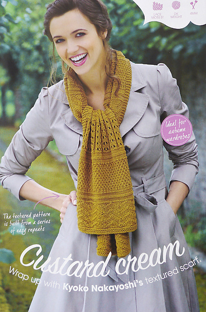 Ravelry: Custard Cream Wrap pattern by Kyoko Nakayoshi