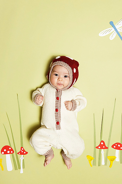 Ravelry: Mushroom Onesie pattern by Kyoko Nakayoshi