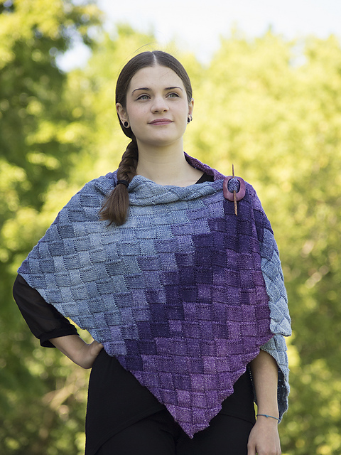 Ravelry: Entrelac Stole pattern by Katie Doyle (Sour Krot Designs)