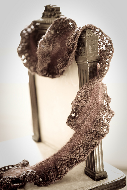 Ravelry: Ruffly Edge Scarf pattern by Jenny Wilder