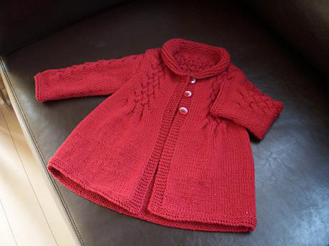 Ravelry: cozysunnyday's Toddler's Smocked Cable Coat