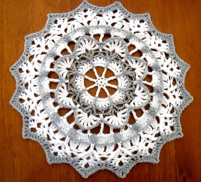 Ravelry: Floral Fantasy Mandala pattern by Augenia (Jenny) Lawson