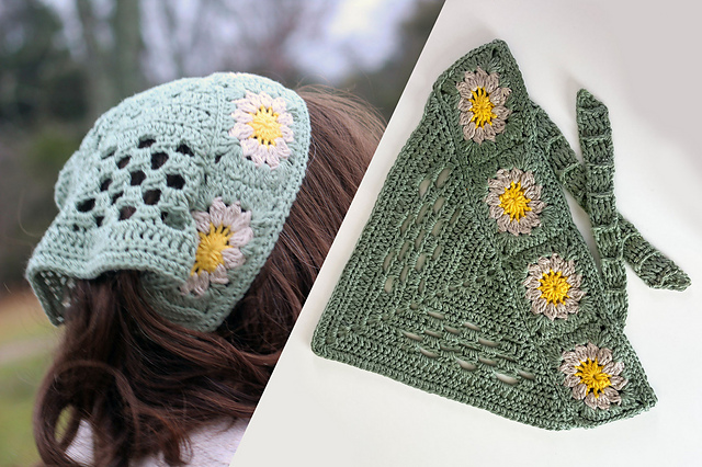 Ravelry: Flower Kerchief pattern by C Herrera