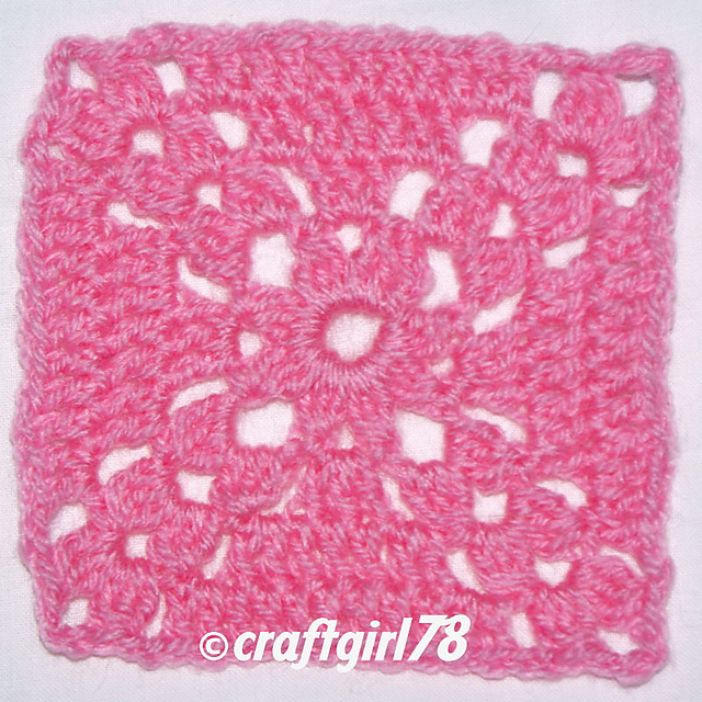 Ravelry: 13 Cluster Cross Square pattern by Margaret Hubert