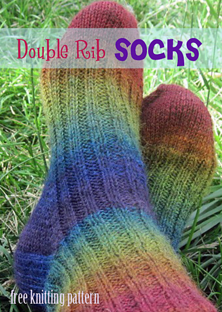 Ravelry: Double Rib Socks pattern by Melanie Smith