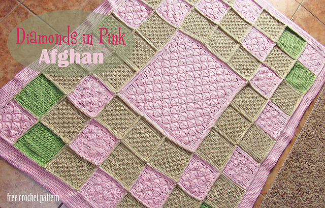 Ravelry: Diamonds in Pink Afghan pattern by Esther Leavitt