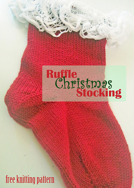Ravelry: Ruffle Christmas Stocking pattern by Melanie Smith