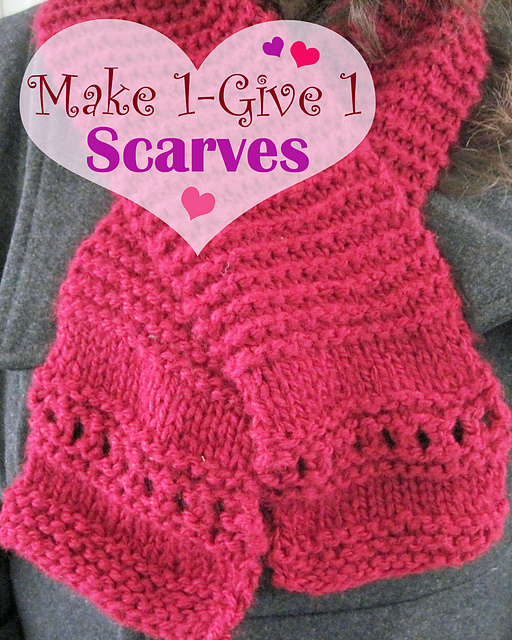 Ravelry: Make 1 Give 1 Scarf pattern by Melanie Smith
