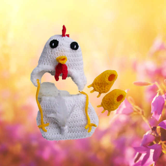 Ravelry: chicken booties & hat, #5 pattern by DWC