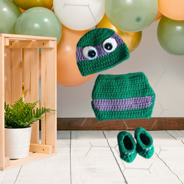 Ravelry: Ninja Turtle Diaper Set, #75 pattern by DWC