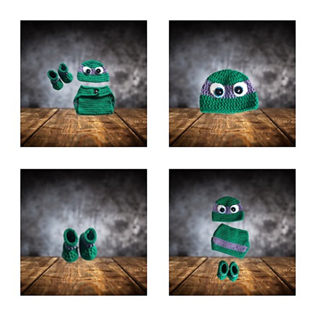 Ravelry: Ninja Turtle Diaper Set, #75 pattern by DWC