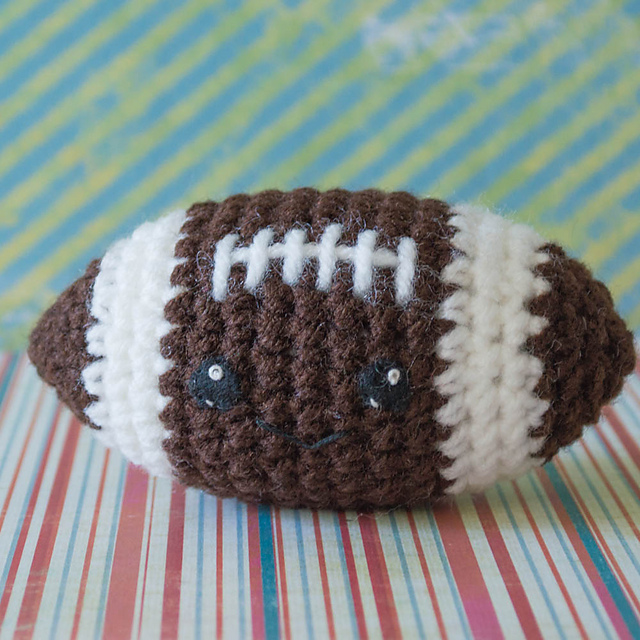 Ravelry: Crochet Amigurumi Football pattern by Lisa Eberhart
