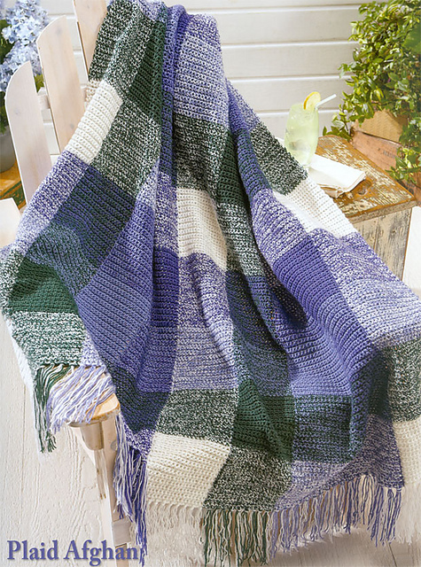 Ravelry: Plaid Afghan pattern by Herrschners