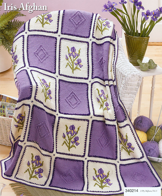Ravelry: Iris Afghan pattern by Herrschners