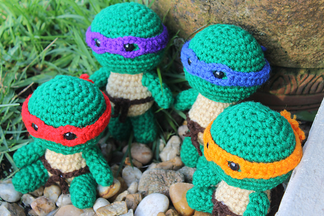 Ravelry: Ninja Turtles pattern by Nancy Caldwell