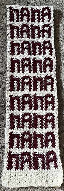 Ravelry: Nana Graphghan Scarf pattern by Jennifer Herbst