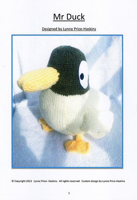 Ravelry: Mr Duck pattern by Lynne Price-Haskins