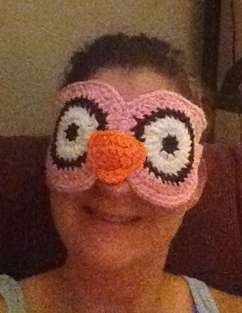 Ravelry: Owl Eye Sleep Mask pattern by Shelley Moore