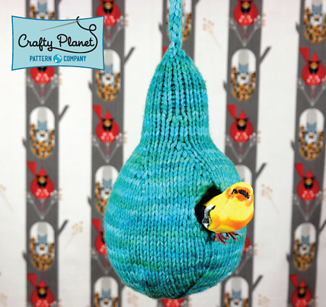 Ravelry: Harper House bird house (knit) pattern by Crafty Planet
