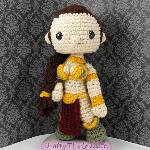 Ravelry: Slave Leia Crochet Amigurumi pattern by CraftyTibbles