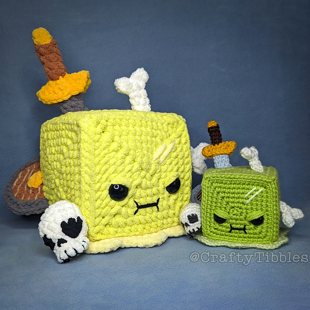 Ravelry: Gelatinous Cube *Updated 2024* pattern by CraftyTibbles