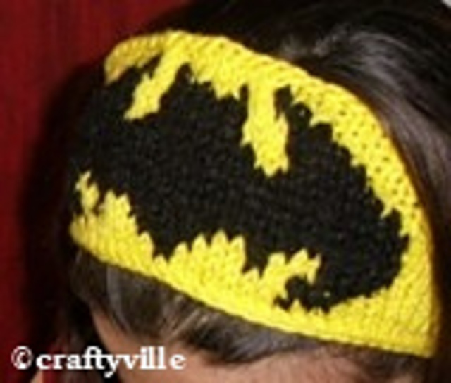 Ravelry: Batman headband pattern by Craftyville craftyville