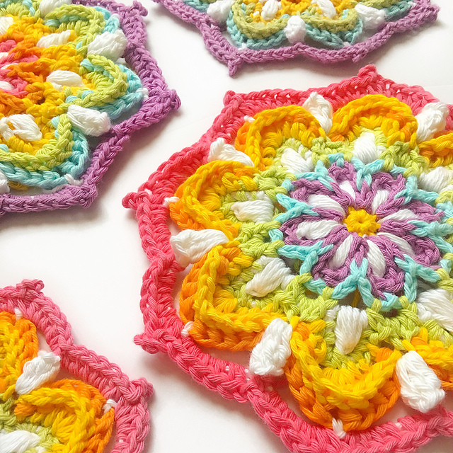 Ravelry: Vintage Rainbow Mandala pattern by Crafty CC