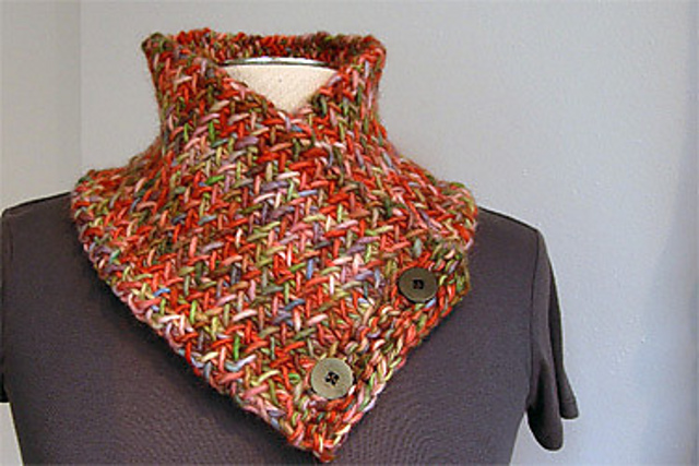 Ravelry: Herringbone Neck Warmer pattern by Craig Rosenfeld