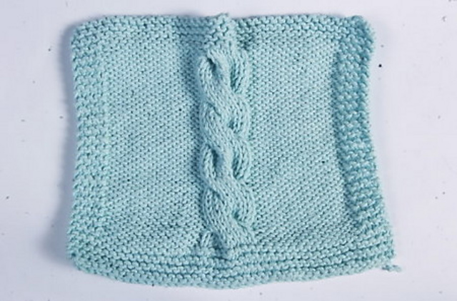 Ravelry: Cabled dishcloth pattern by Caryn Shaffer