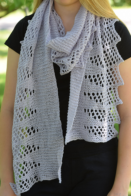 Ravelry: Pastel Lace Edged Scarf pattern by Undeniable Glitter- Alyssa