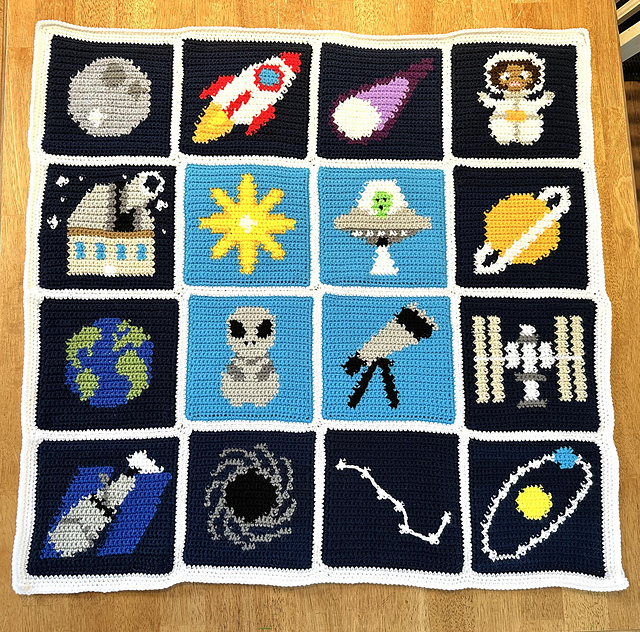 Ravelry: Space Blanket pattern by Brittany Culhane