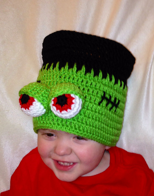 Ravelry: Frankenstein Hat pattern by Crazy Curls Crocheting
