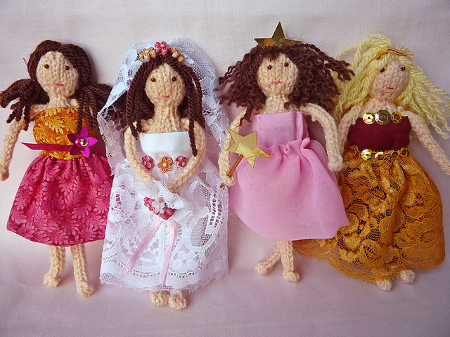 Ravelry: LITTLE LADIES mini doll pattern by Ali Hogg