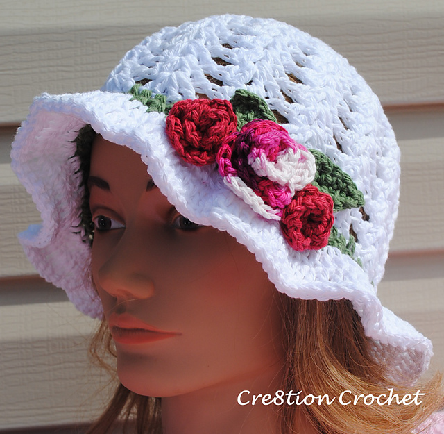 Ravelry: Adult Spring Hat with Spring Blossoms pattern by Lorene ...