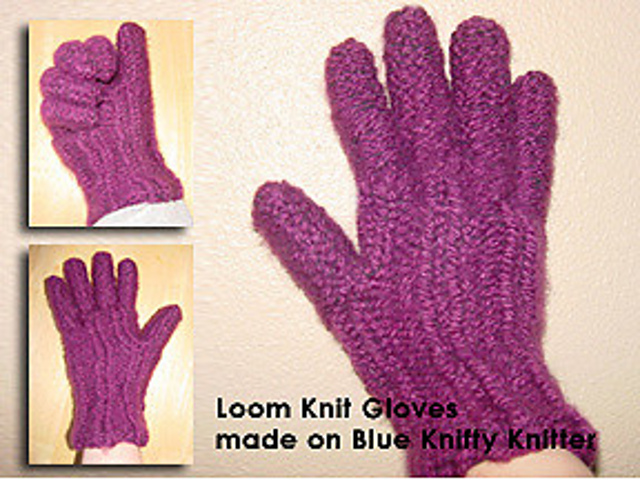 Ravelry: Knifty Knitter Gloves pattern by Karen Gielen