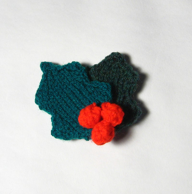 Ravelry: Knitted Holly and Berries pattern by Claire Fairall Designs