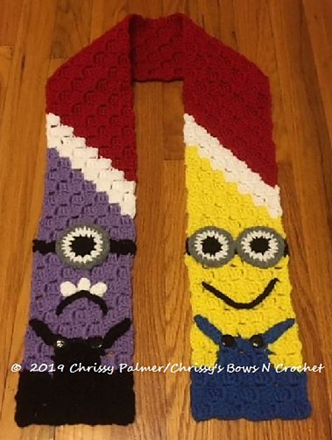 Ravelry: Double Minion Inspired Scarf pattern by Chrissy Palmer