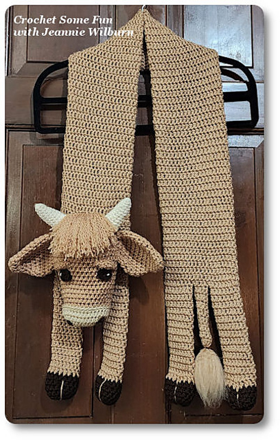 Ravelry: CROCHET COW SCARF pattern by Jeannie Wilburn