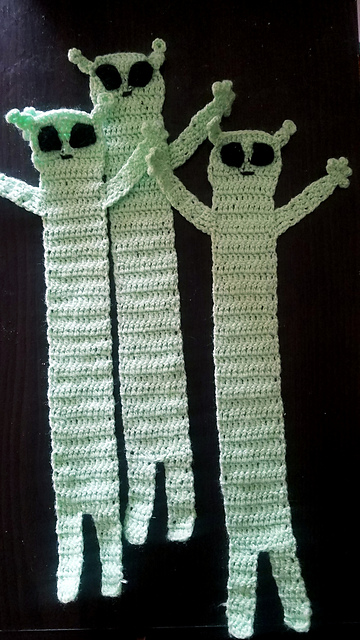 Ravelry: Alien Bookmark pattern by Sarah G. C.