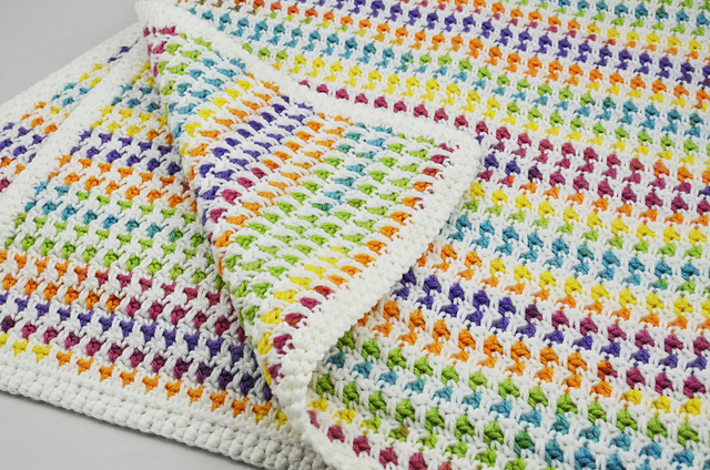 Ravelry: Reversible Stripes Baby Blanket pattern by Susan Lowman
